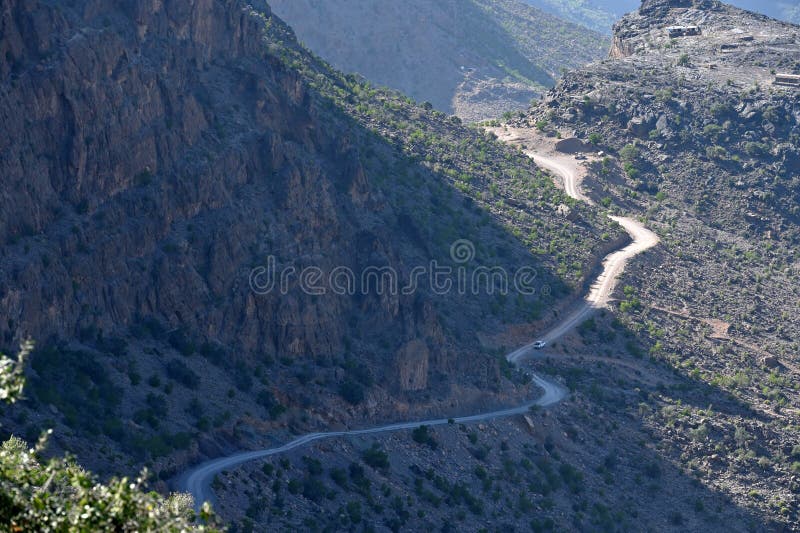 Mountains Landscape in Sultanate of Oman Stock Image - Image of ...
