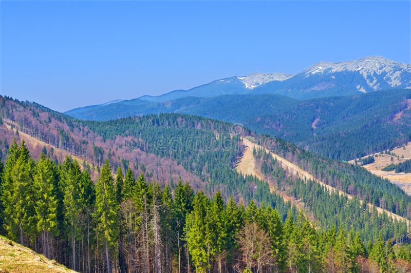 Mountains Landscape Views at Spring Time Stock Image - Image of nature ...
