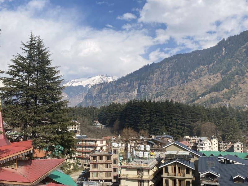 Mountains in Manali, India stock photo. Image of landscape - 289253676