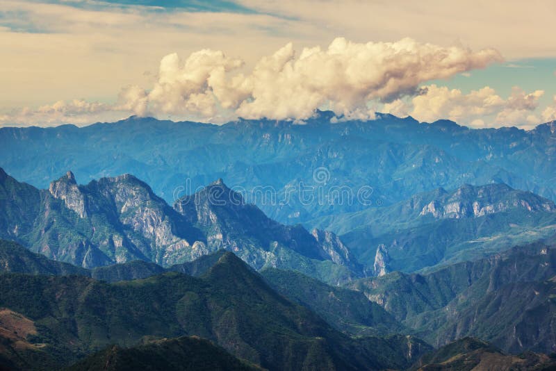 Mountains in Mexico stock photo. Image of clouds, desert - 109645798
