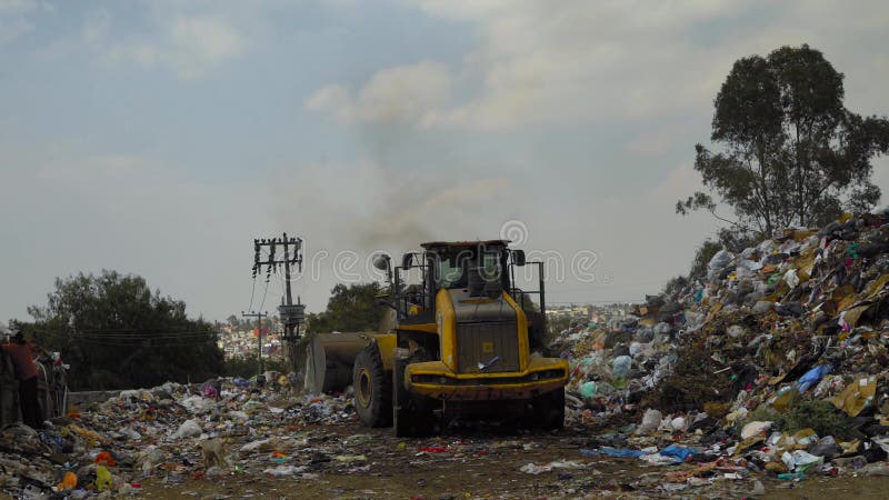 Mountains of Mixed Trash. City Dump. 4K Stock Footage - Video of ...