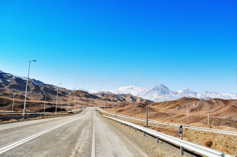 Mountains and Motorway in Iran Stock Photo - Image of freeway, isfahan ...