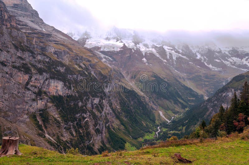 Mountains of Murren stock image. Image of beautiful, hillsides - 48786231