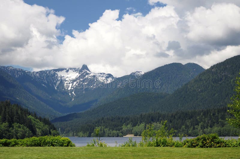 Mountains of Northern Vancouver Stock Photo - Image of cleveland, blue ...