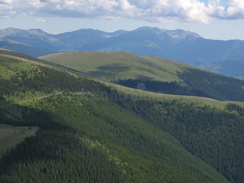 Mountains over mountain stock image. Image of forest - 25317171