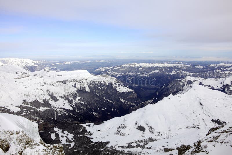 Mountains overlooking stock image. Image of alps, switzerland - 13977397