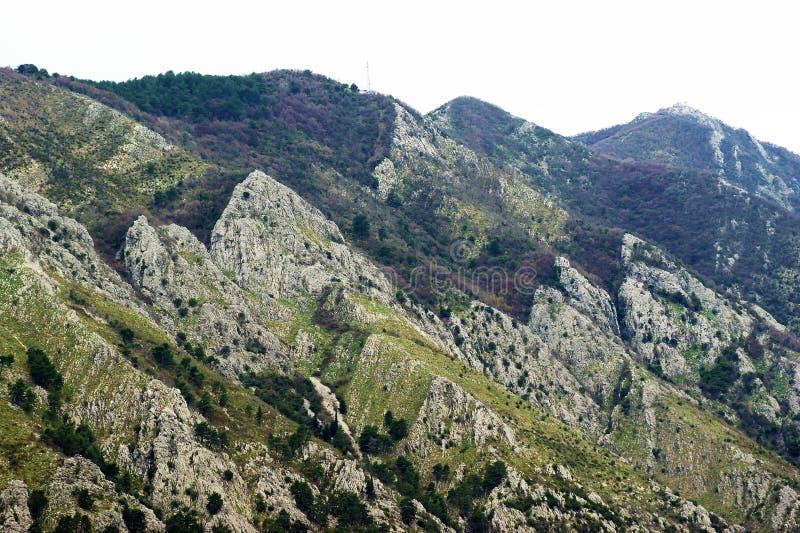 Vrmac Mountain. Montenegro stock image. Image of mediterranean - 38167851