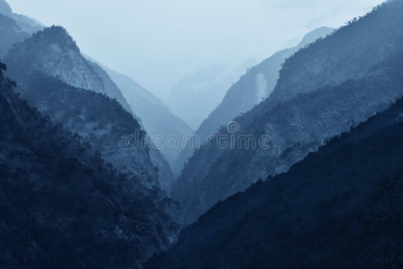 Mountains in perspective stock photo. Image of mountain - 70933694