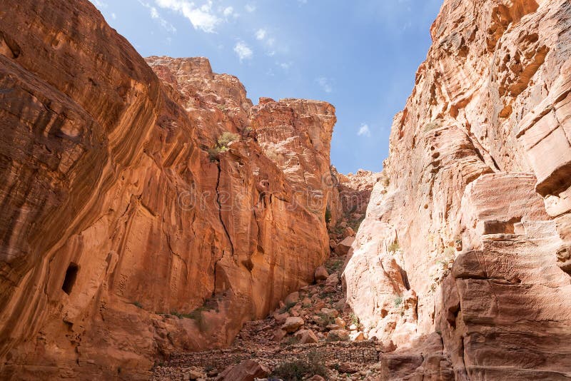 Mountains of Petra, Jordan, Middle East Stock Photo - Image of arid ...
