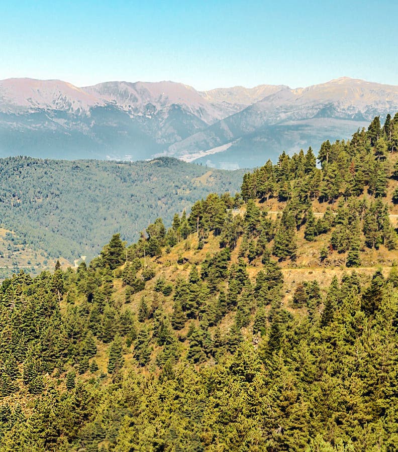 Mountains of the Pyrennes stock image. Image of grass - 192585777