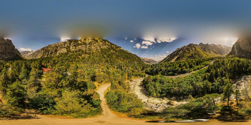 Mountains in the Republic of North Ossetia-Alania Stock Photo - Image ...
