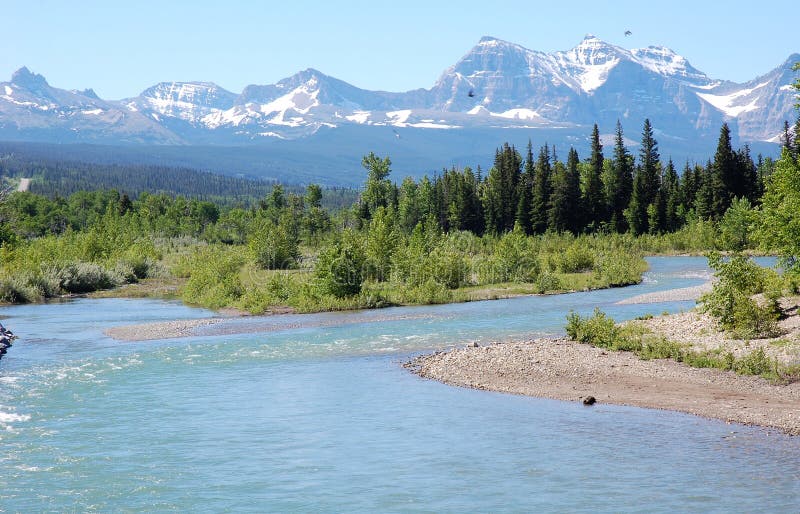 Mountains and river stock photo. Image of beautiful, forests - 5728616