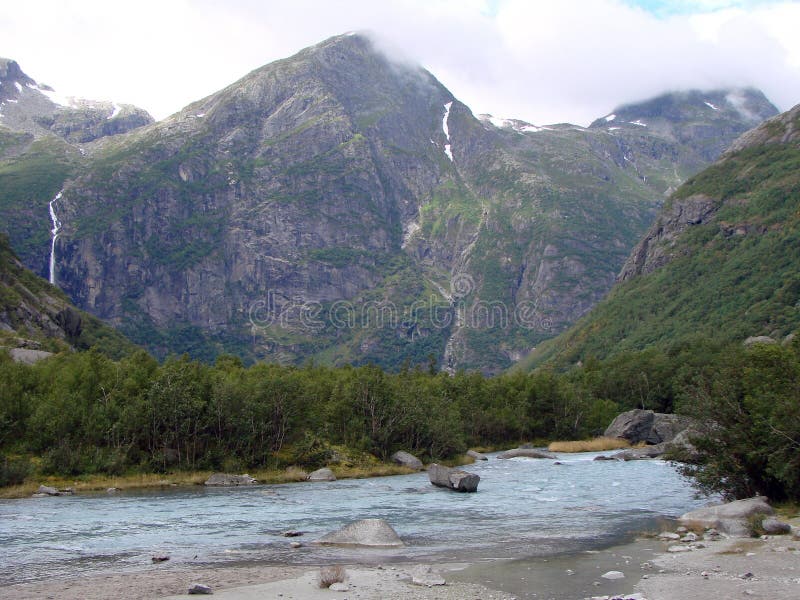 Mountains river stock photo. Image of scandinavia, tourism - 50843132