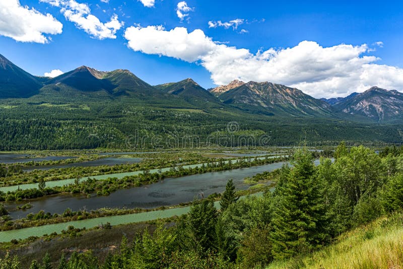 Mountains and River Overlook Stock Photo - Image of water, spectacular ...