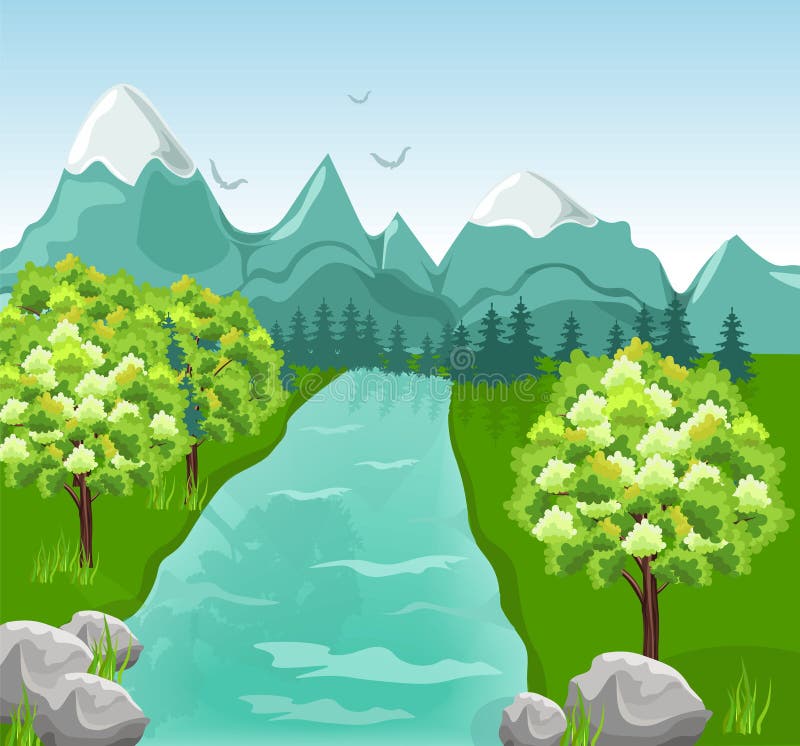 River Sky Spring Stock Illustrations – 13,448 River Sky Spring Stock ...