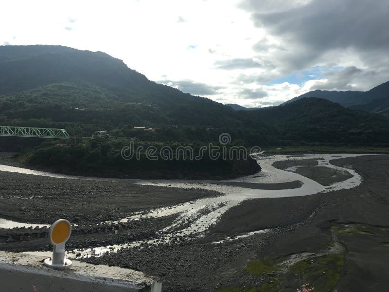 Between the Mountains and Rivers Stock Image - Image of scenes, skyes ...