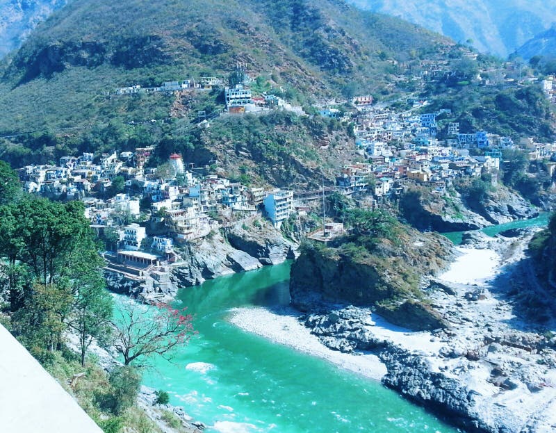 Mountains Rivers North India Mountains Daylight View Stock Photo ...