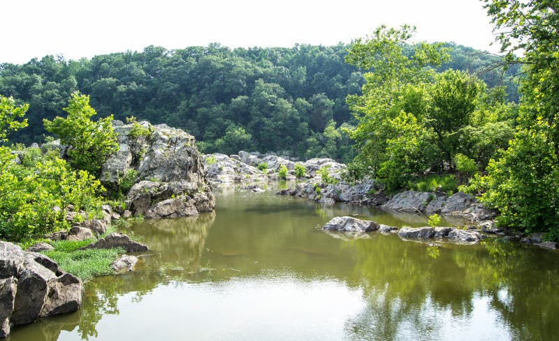 Mountains and Rivers Landscape Stock Image - Image of maryland, intense ...