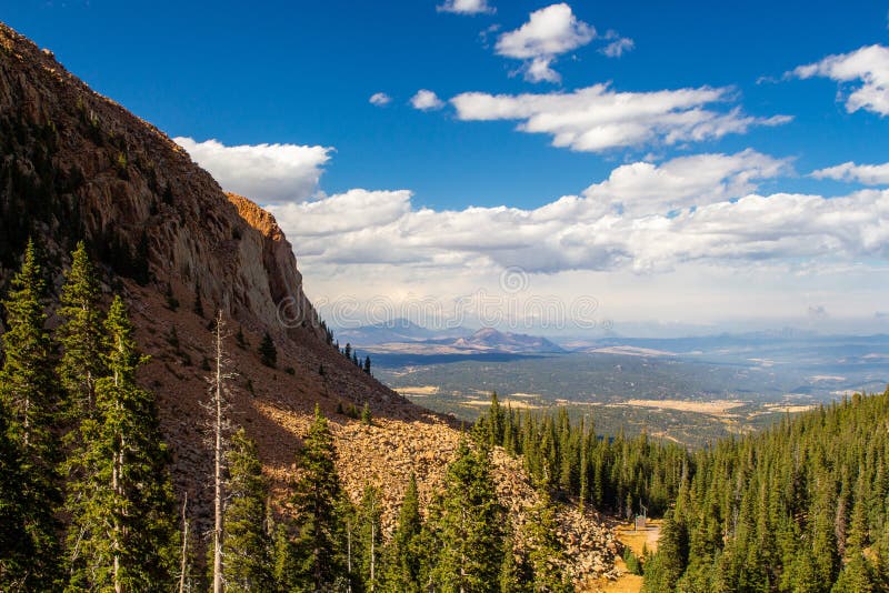 Mountains and Rocks at the Middle of Pikes Peak Stock Image - Image of ...