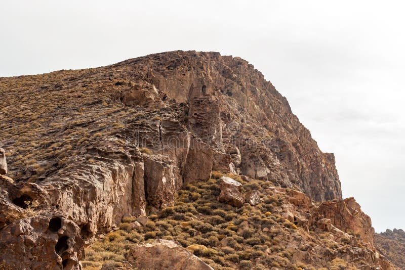 Mountains and Rocks in Volcanic Areas Stock Photo - Image of landscape ...