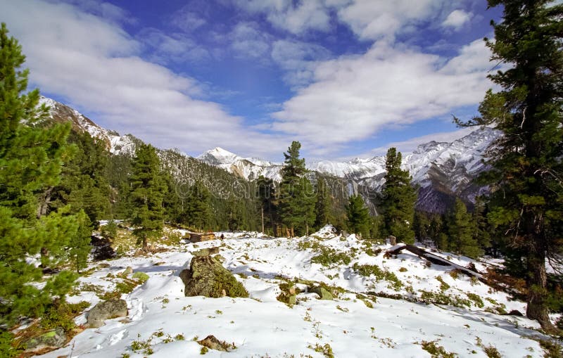 Mountains of the Sayans. the Nature of the Mountains is Sayan Stock ...