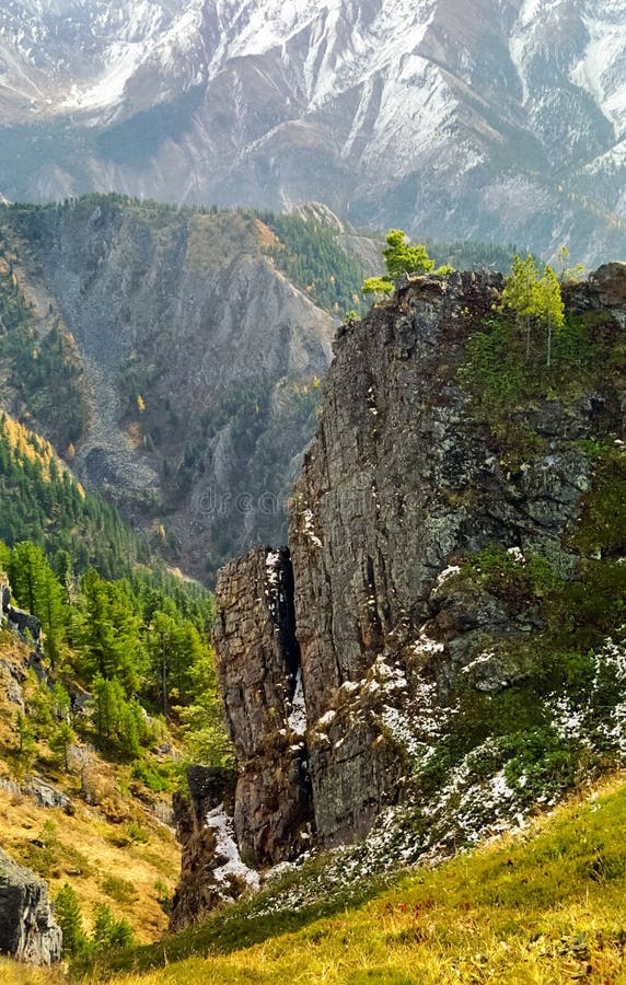 Mountains of the Sayans. the Nature of the Mountains is Sayan Stock ...