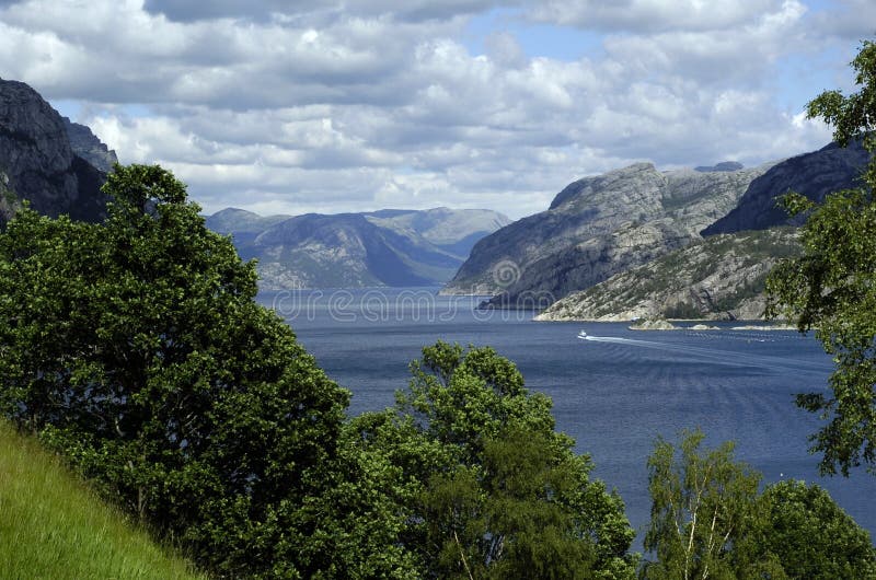 Mountains and Sea, Scandinavia Stock Photo - Image of oceans, grass ...