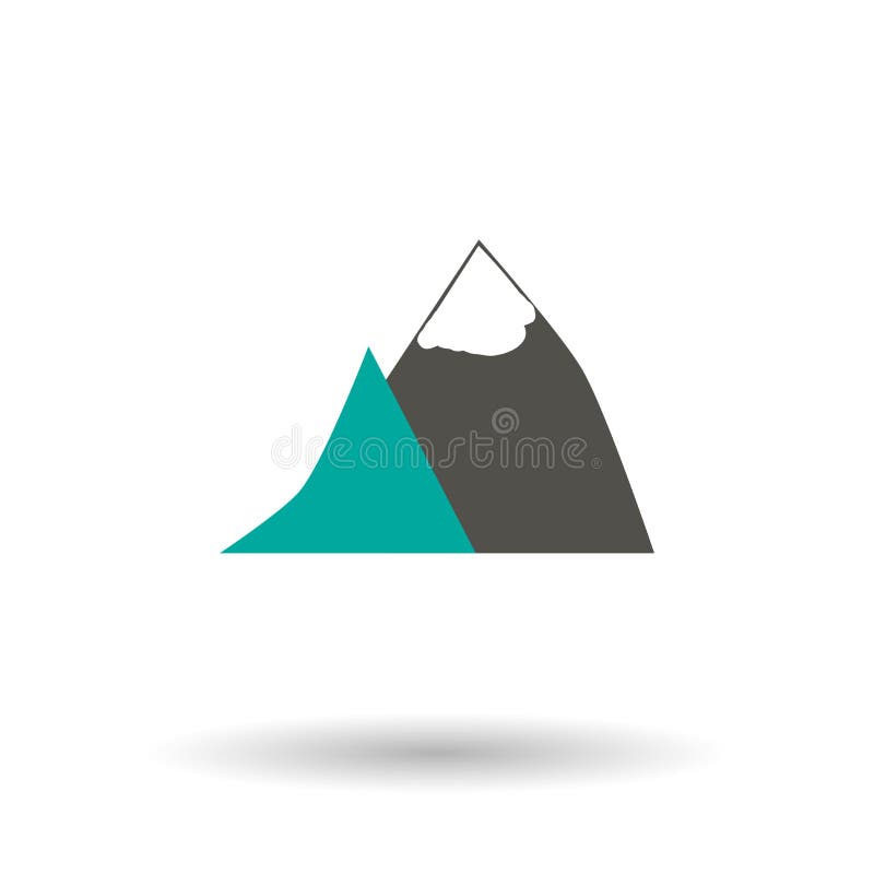 Mountains Simple Icon. Mountain Isolated Icon Stock Vector ...