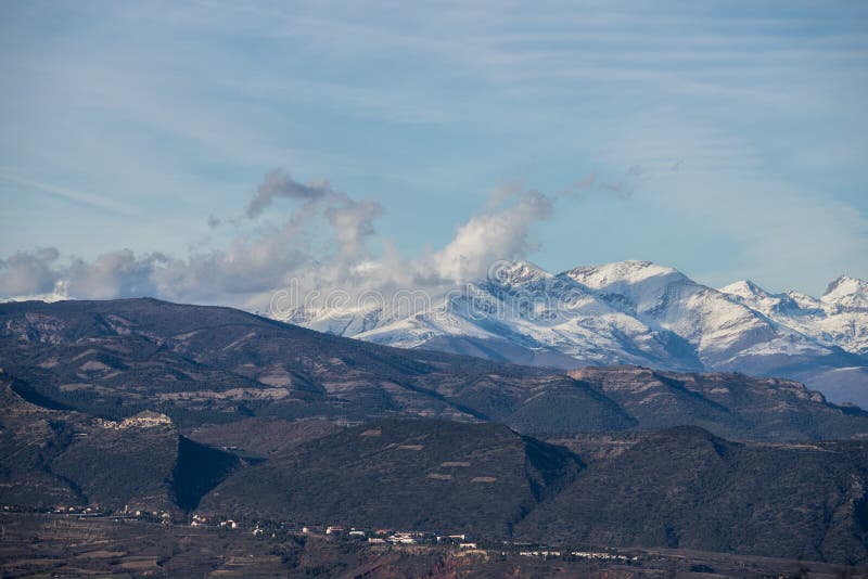 Mountains with Snow and without Snow Stock Photo - Image of spain ...