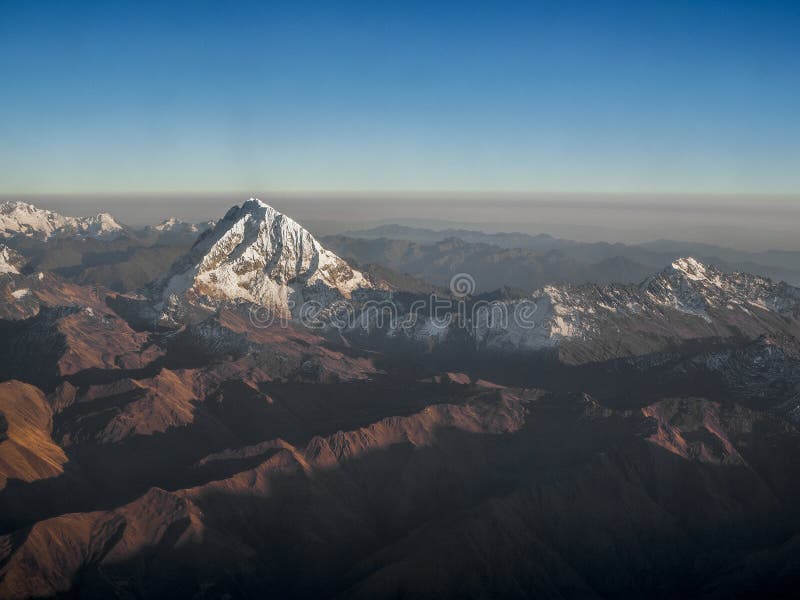 Mountains with Snow in the Peruvian Andes Stock Photo - Image of desert ...