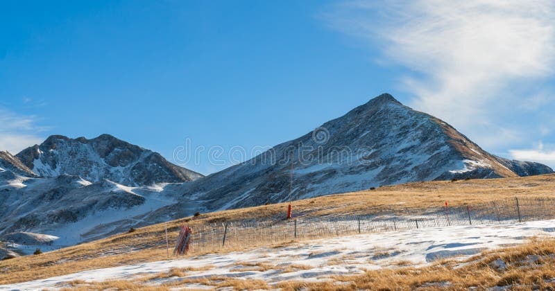 Snow in the Pyrenees stock photo. Image of sunny, travel - 57976546