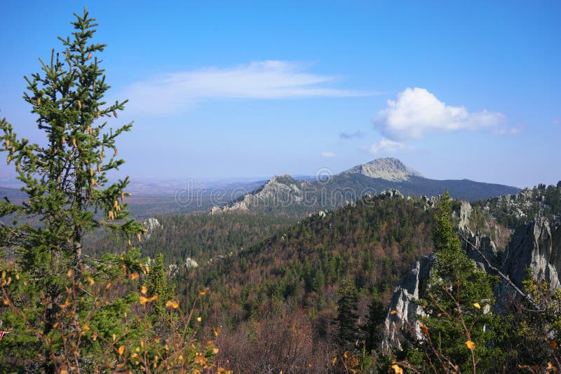 The Mountains of the Southern Urals. Russia. Stock Image - Image of ...