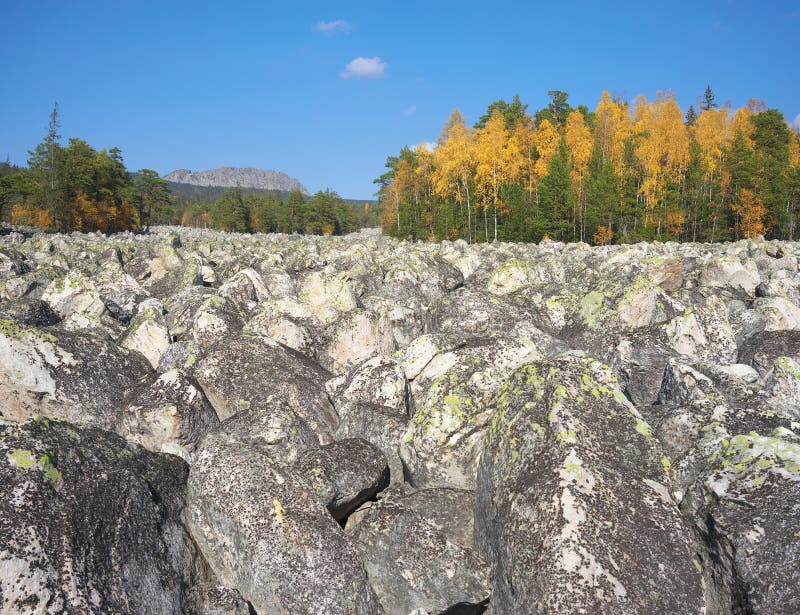 The Mountains of the Southern Urals. Russia. Stock Image - Image of ...