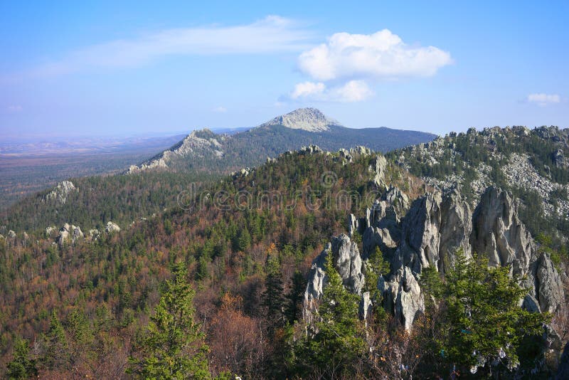 The Mountains of the Southern Urals. Russia. Stock Image - Image of ...