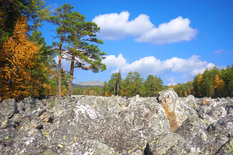 The Mountains of the Southern Urals. Russia. Stock Photo - Image of ...