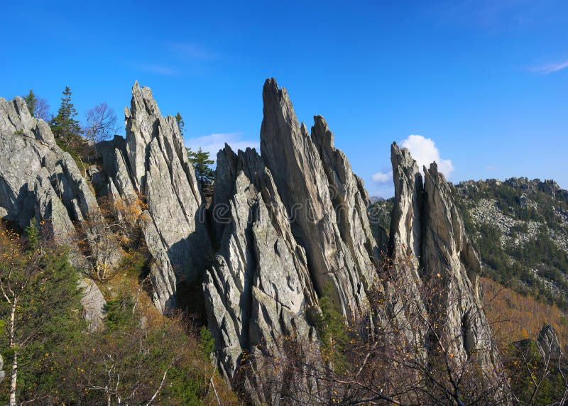 The Mountains of the Southern Urals. Stock Image - Image of nature ...