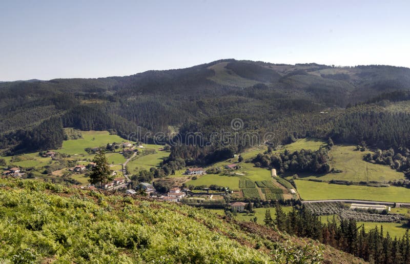 Mountains in the Basque Country Stock Image - Image of beauty, grass ...