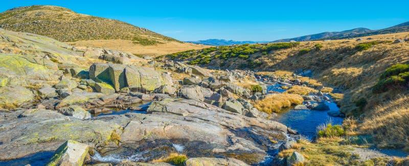 Mountains of a Spanish Natural Park in Sunlight Stock Image - Image of ...