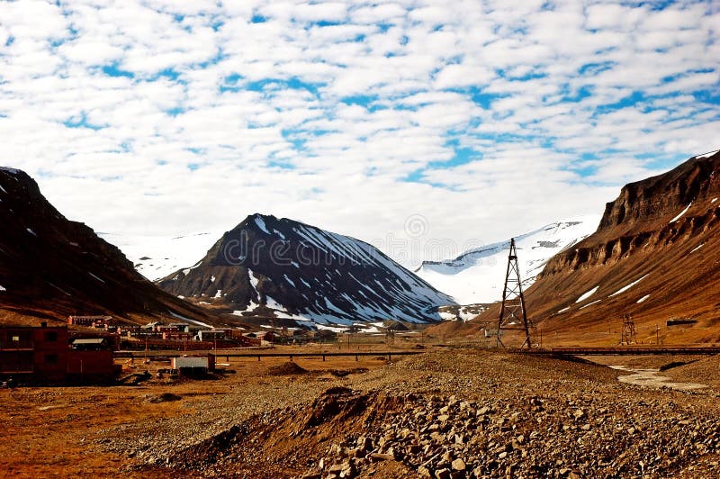 Mountains in Spitsbergen, Svalbard, Norway. Stock Photo - Image of ...