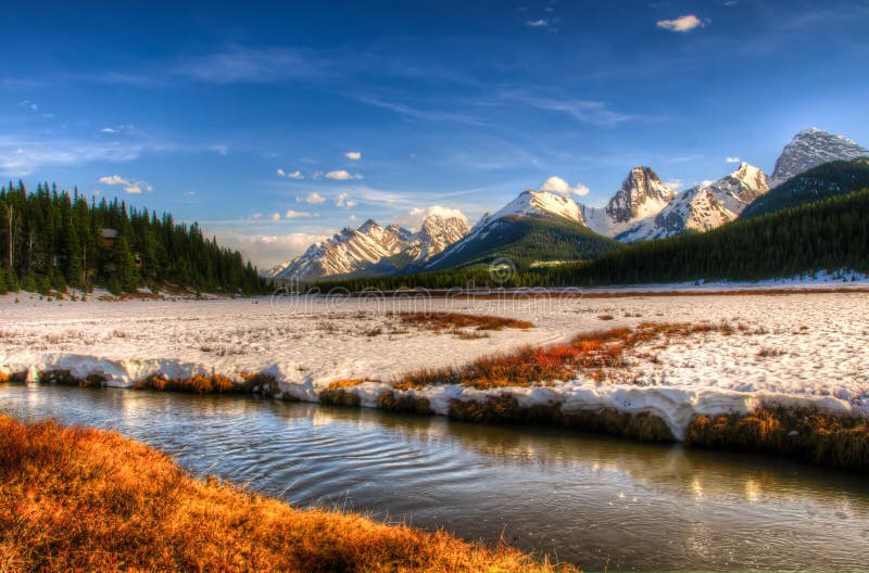 Mountains in Spring stock image. Image of seasonal, panoramic - 31579053