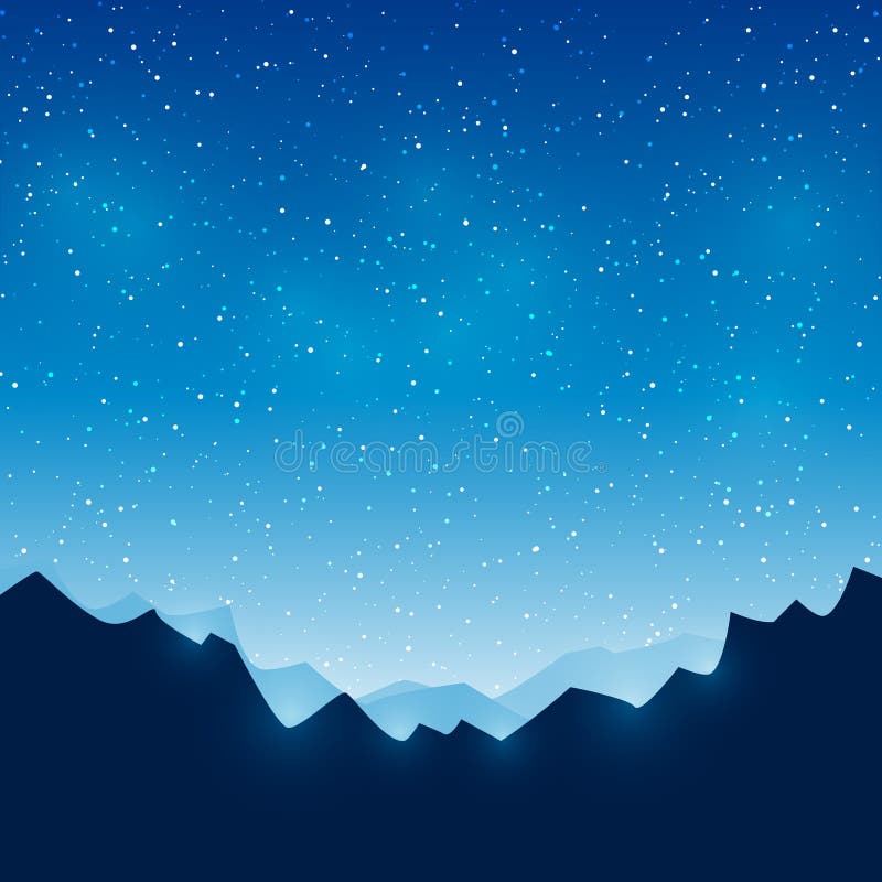 Starry Night Clipart Background