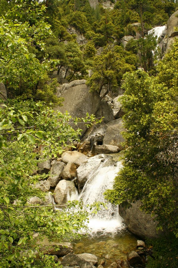 Mountains Stream in Yosemite Stock Image - Image of californian ...