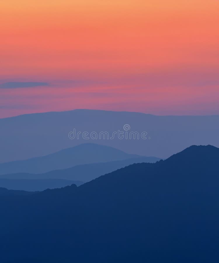 Mountains during Sunset. Beautiful Natural Landscape in the Summer Time ...