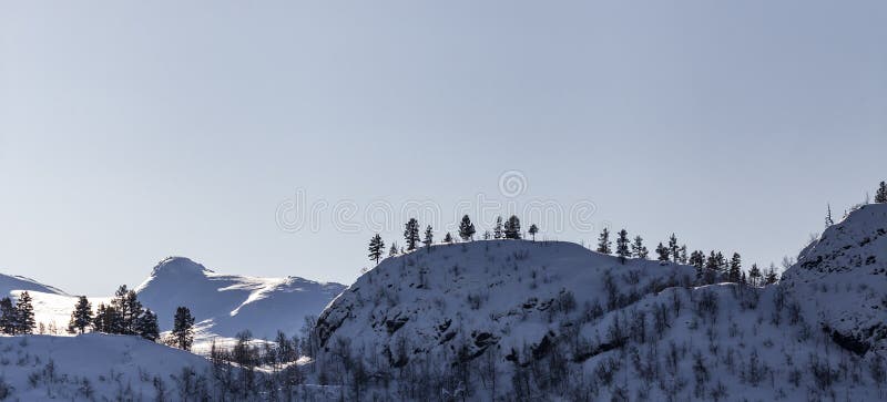 Backlit mountain stock photo. Image of backlit, winter - 122070312