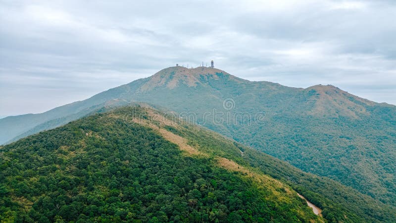 A Mountains in Tai Mo Shan Country Park. Dec 22 2023 Stock Image ...