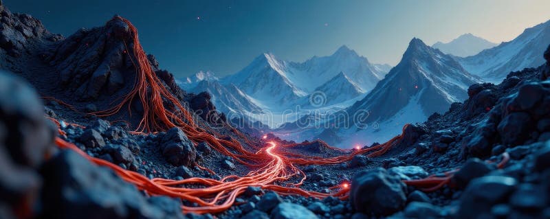 Mountains of Tangled Computer Cables and Components Power Supplies it ...