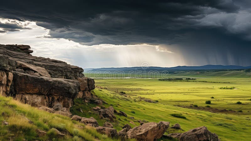 Mountains Tectonic Plateau Landscape Stock Illustration - Illustration ...