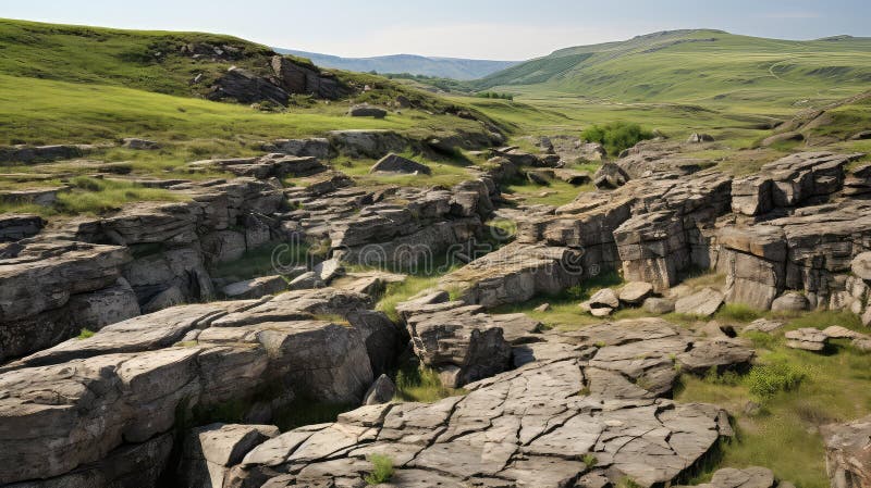 Mountains Tectonic Plateau Landscape Stock Image - Image of ...