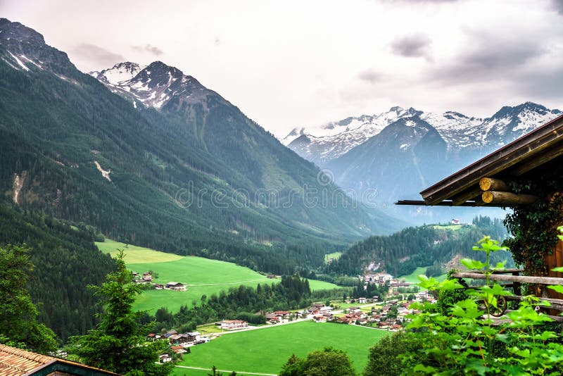 Mountains of Tirol, Austria, at Summer Stock Image - Image of forest ...