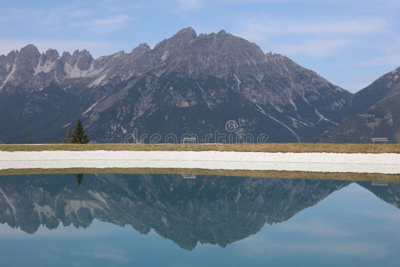 Mountains in Tirol stock image. Image of alps, outside - 130823917